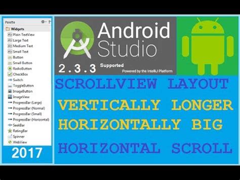 How to use ScrollView in Android - HORIZONTAL SCROLLVIEW in android example. Whats NEW - YouTube