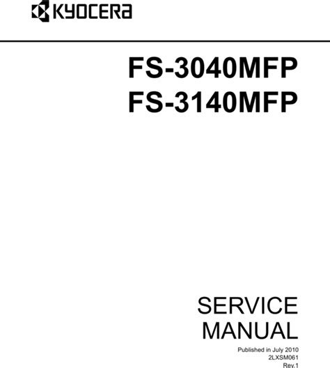 Kyocera FS-3040MFP/3140MFP Service Manual - Tradebit