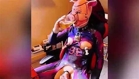 Tit Pig Slut Whore Fag Cow Milking Machine Nipple Pump Cum Jerk off ...