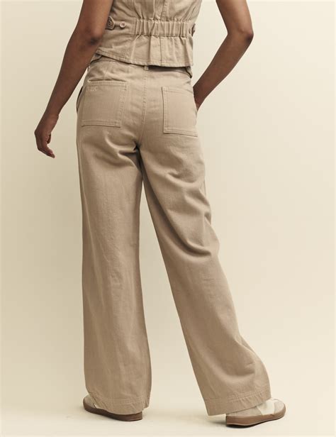 Beige Denim Carpenter Jeans