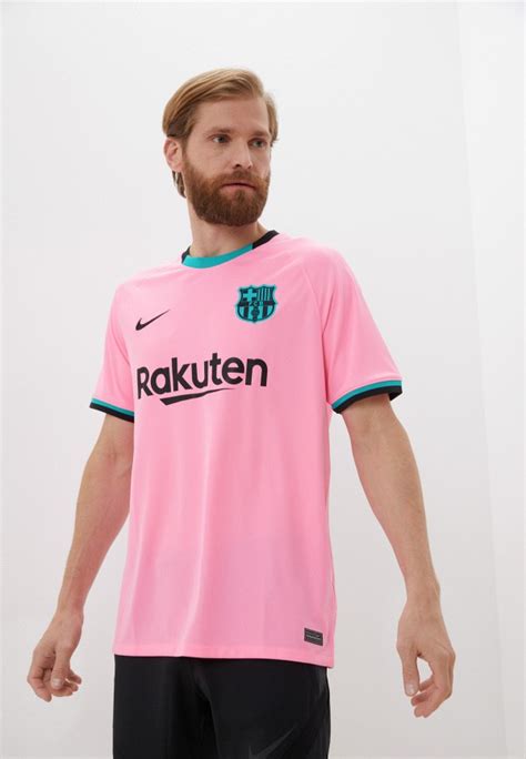 Футболка спортивная Nike FCB M NK BRT STAD JSY SS 3R, цвет: розовый ...
