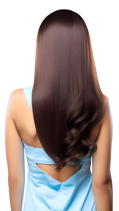 Straight Hair Back View