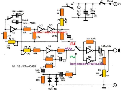 10 Useful Function Generator Circuit Diagrams Explained - Homemade Circuit Projects