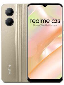 Realme C33 - Price and Specifications - Choose Your Mobile