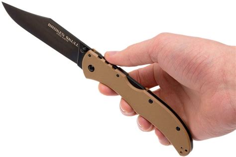 Cold Steel Broken Skull II pocket knife, coyote tan | Advantageously ...
