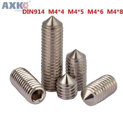 AXK M4*4 M4x4 M4*5 M4x5 M4*6 M4x6 M4*8 M4x8 316 Stainless Steel DIN914 ...