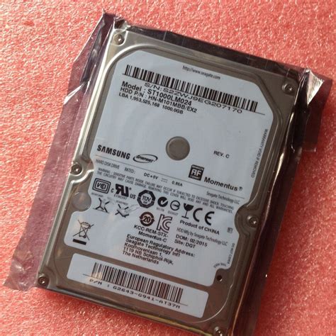 SAMSUNG ST1000LM024 1 TB 1000GB HDD 2,5" 8 MB 5400 RPM SATA Laptop ...