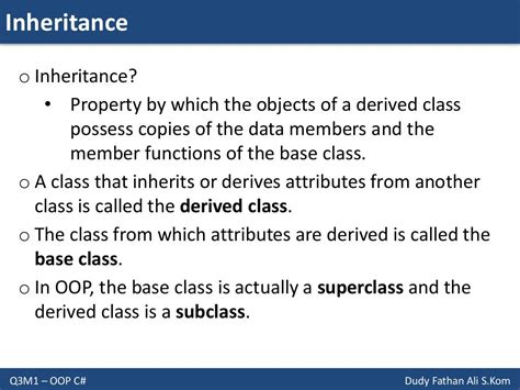 Object Oriented Programming - Inheritance