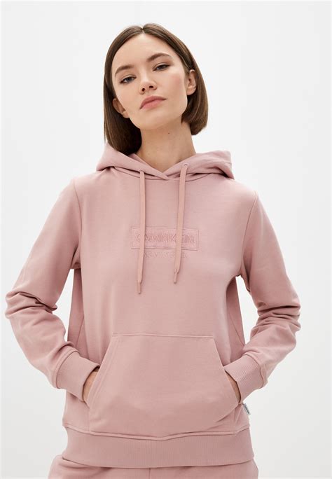 Худи Calvin Klein, цвет: розовый, RTLAAI289401 — купить в интернет ...