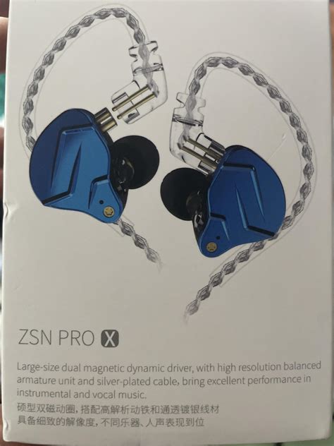 I got these KZ ZSN Pro X but it's in blue. I don't see any blue ones in ...