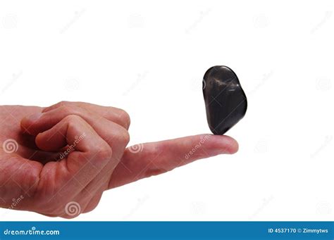 Easy balance stock photo. Image of pebble, hand, hard - 4537170