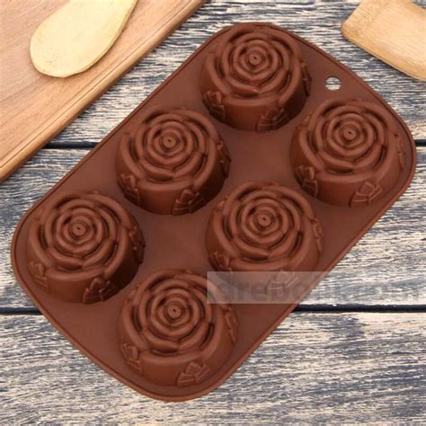 Силиконова форма за мъфини, Рози - Drebolii.com