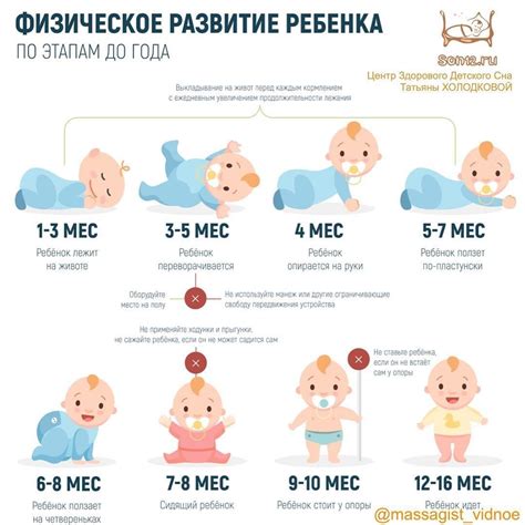 Физическое развитие ребенка по этапам до года - РАННЕЕ ВМЕШАТЕЛЬСТВО
