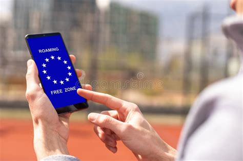 Free Roaming in the Euro Zone, EU. Cellphone Stock Photo - Image of ...