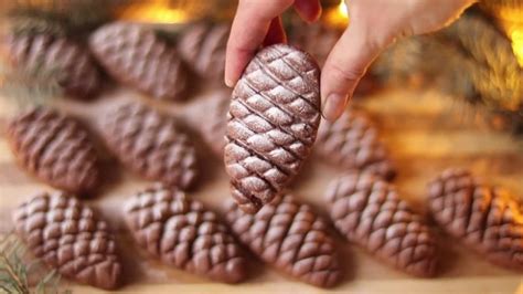 Новогоднее ПЕЧЕНЬЕ «ШОКОЛАДНЫЕ ШИШКИ» Очень вкусное, Красивое и ...
