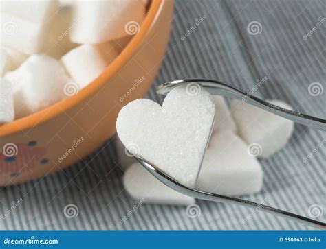 Kostki cukru obraz stock. Obraz złożonej z valentines, biały - 590963