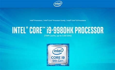 Intel เปิดตัวซีพียู Intel Core i9-9980HK รุ่นใหม่ล่าสุดลงแล๊ปท๊อปอย่าง ...