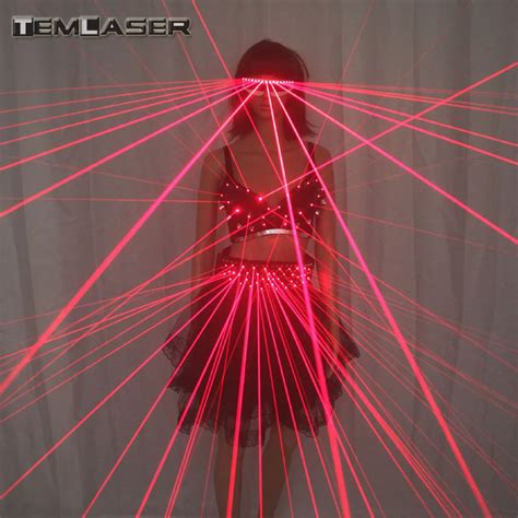 Aliexpress.com : Buy Free Shipping Red LED Clothes, Laser Suits, Laser ...