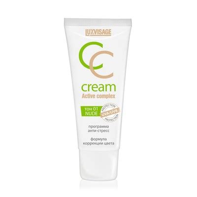 LUX visage (люкс визаж) Крем тональный CC тон 01 Nude - купить за руб.