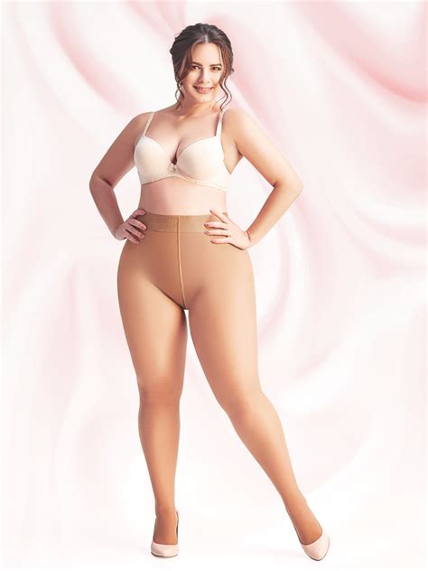 Компрессионные колготки больших размеров POSITIVE FIT 40 caramel ...