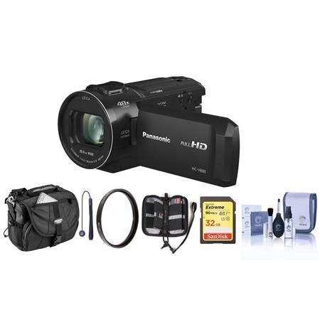 Panasonic HC-V800 Full HD Wireless Camcorder With Free Accessory Bundle