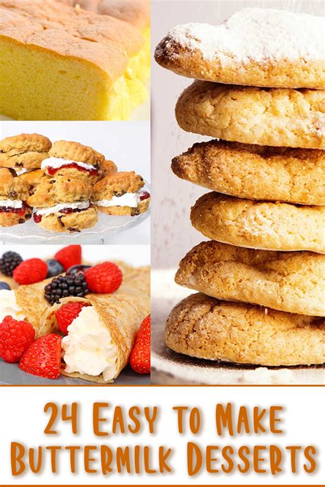 24 Easy Buttermilk Dessert Recipes
