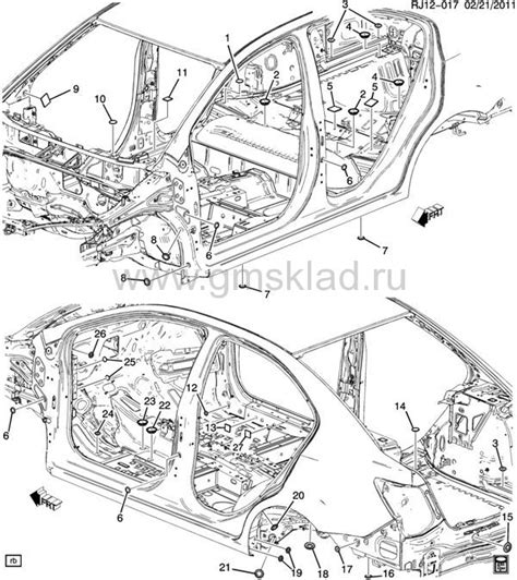 Каталог запчастей Шевроле Авео T300 (второе поколение, 2012-2014)
