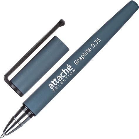 Ручка гелевая неавтоматическая Attache Selection Graphite цвет чернил ...
