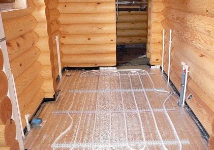 Кабельный теплый пол для бани: устройство и монтаж