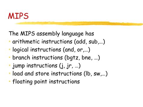 PPT - MIPS Assembly Language I PowerPoint Presentation, free download - ID:1221903