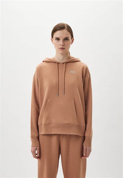 Худи DKNY, цвет: бежевый, MP002XW0P0XN — купить в интернет-магазине Lamoda