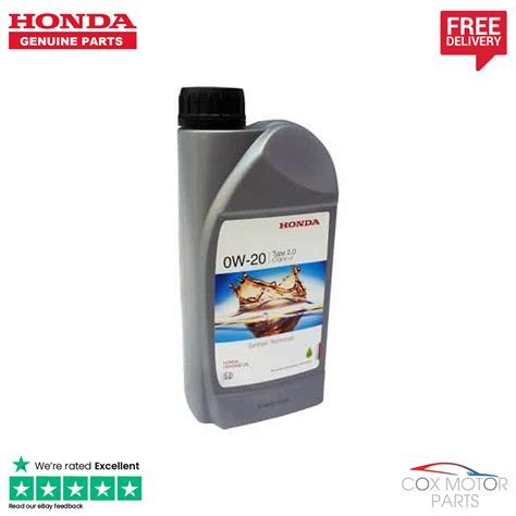 Genuine Honda 0W20 Type 2.0 Synthetic Engine Oil 1 Litre | eBay