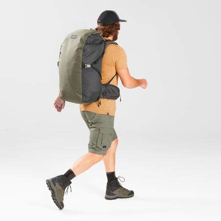 Рюкзак Travel 100 для туризму 60 л хакі - Decathlon