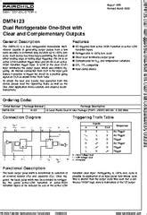 74123 datasheet - Dual Retriggerable One-shot with Clear and Complementary