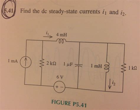 Solved Find the dc steady-state currents i1 and i2. | Chegg.com