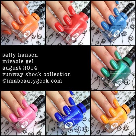 SALLY HANSEN MIRACLE GEL REVIEW + COLOR COLLECTION SWATCHES - Beautygeeks