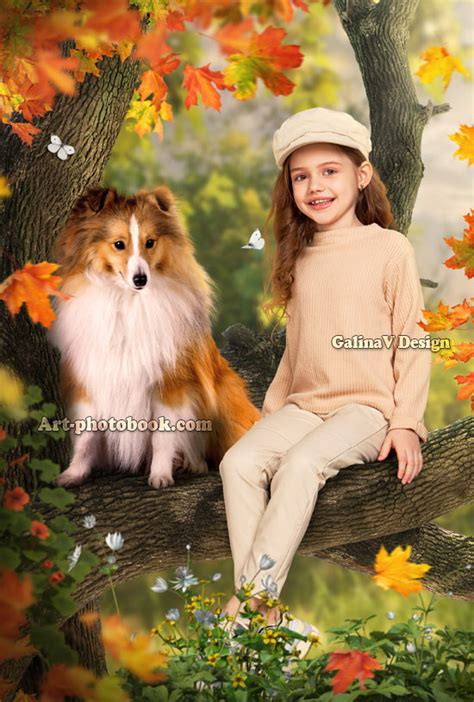 Коллаж На дереве » Детские PSD фотошаблоны, выпускные фотокниги ...
