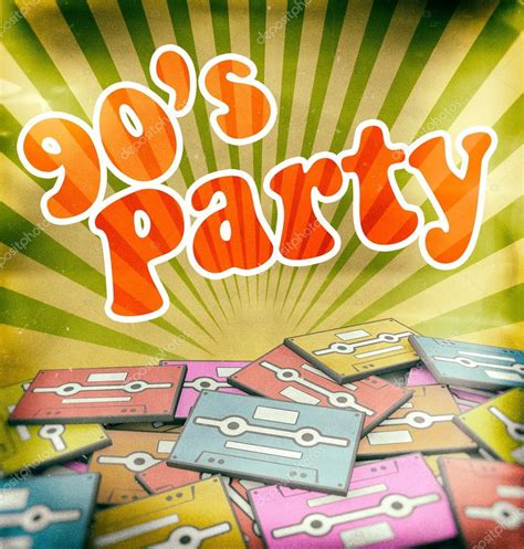 Плакаты 90 х. 90-х годов дизайн ретро плакат партии музыки. ретро ...