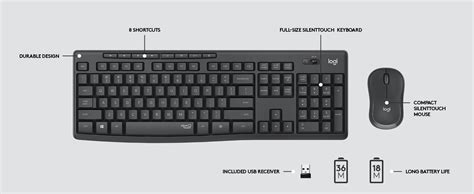 Logitech MK295 Wireless Keyboard and Mouse Combo – SilentTouch ...