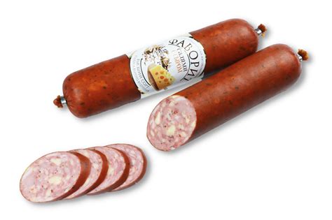 Колбаса салями фаворит с сыром продукции от Гродненского мясокомбината ...