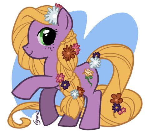 Rapunzel Pony by VegaNya on DeviantArt