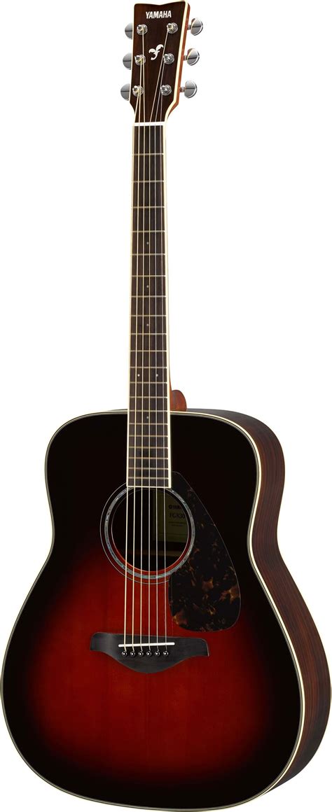 Yamaha FG830 Dreadnought Acoustic Guitar, Sitka Spruce Top and Rosewood ...