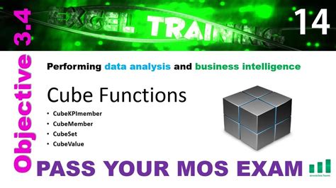 14. Excel Cube Functions - Cubemember, Cubevalue, Cubeset and ...