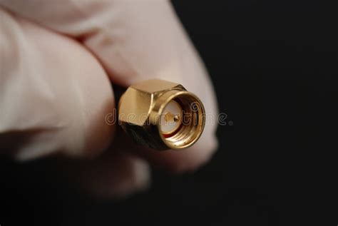 SMA connectors stock photo. Image of engineer, coaxial - 14380882