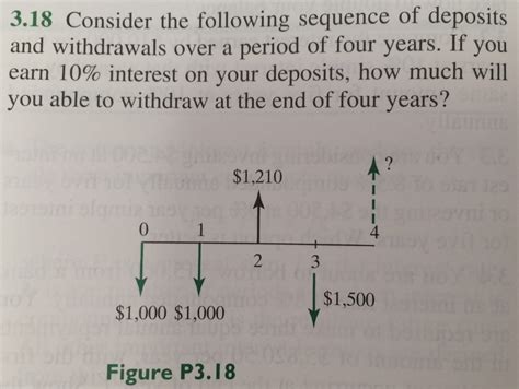 Solved Consider the following sequence of deposits and | Chegg.com