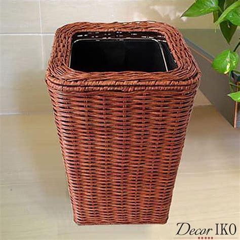 Плетеное ведро для мусора RAS-20 купить в интернет-магазине Decoriko