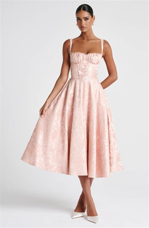 Amity Midi Dress - Soft Peach | Midi Dress | Babyboo Fashion