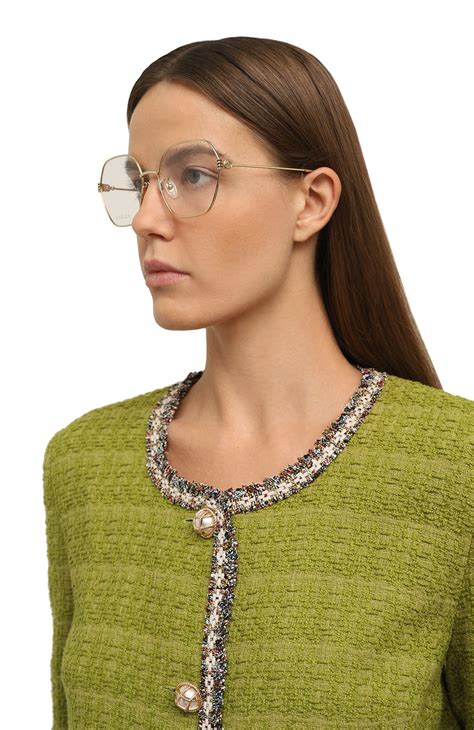 Женские золотые оправа GUCCI купить в интернет-магазине ЦУМ, арт ...