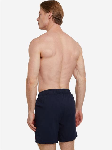 Шорты плавательные мужские Speedo Sport Printed черный/оранжевый/синий ...