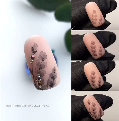 МАНІКЮР | АКВАРЕЛЬ | МК on Instagram: "МК черная прозрачная веточка🖤